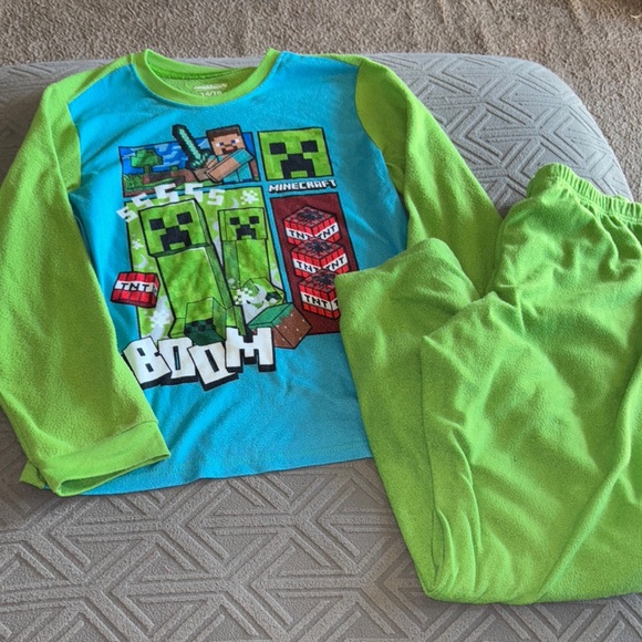 Minecraft | Pajamas | Minecraft Pajamas Green And Blue | Poshmark